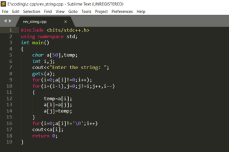 Reverse of string | Devpost