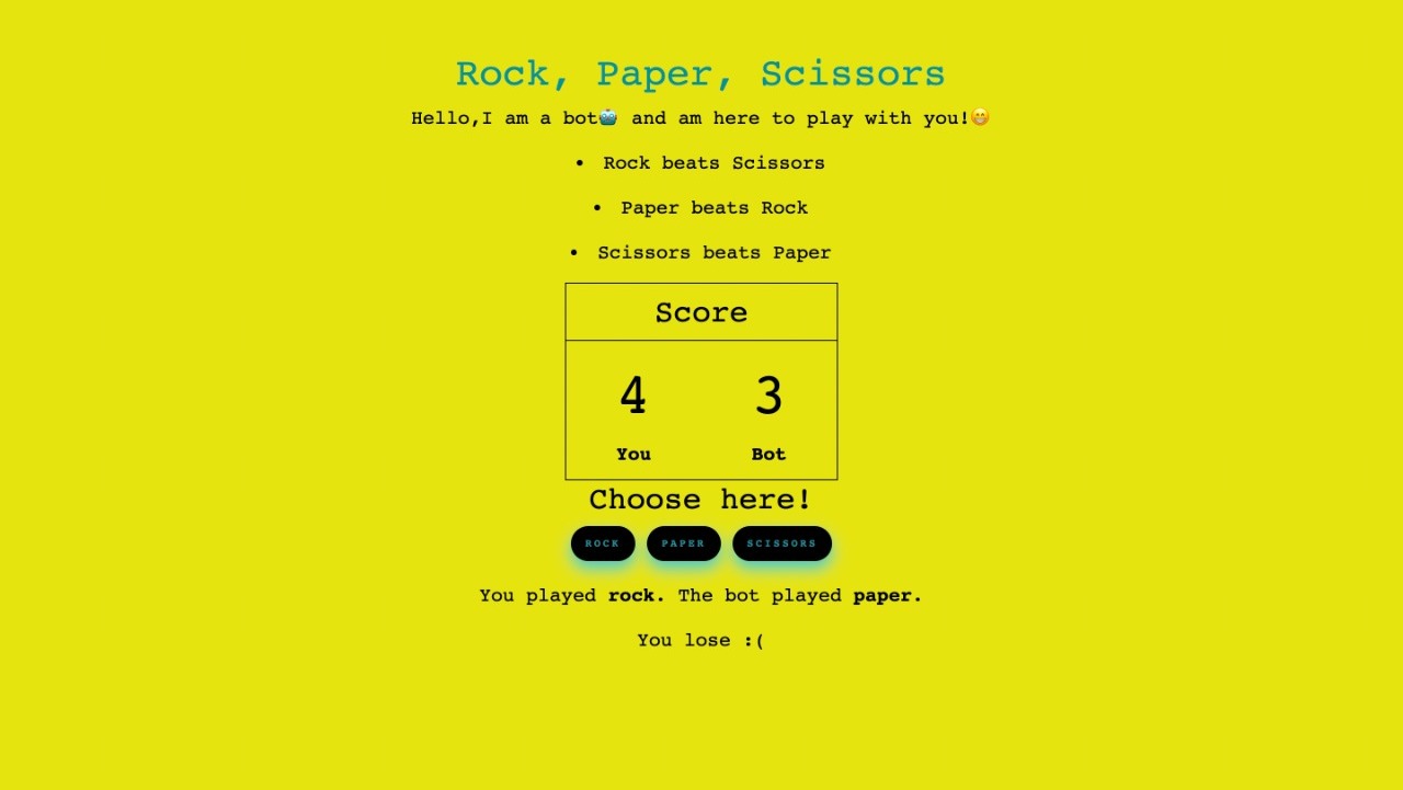 Build a Bot to play Rock, Paper, Scissors with You | Devpost