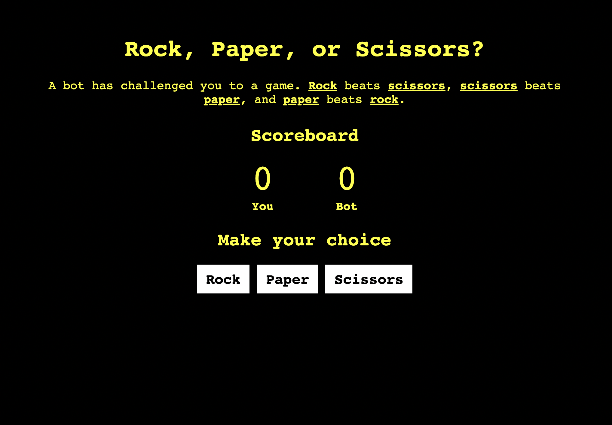 Build a Bot to play Rock, Paper, Scissors | Devpost
