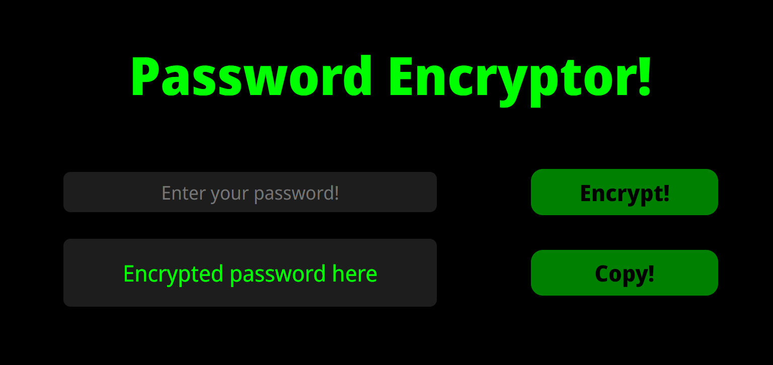 Vanilla Retro Password Encrypter Devpost