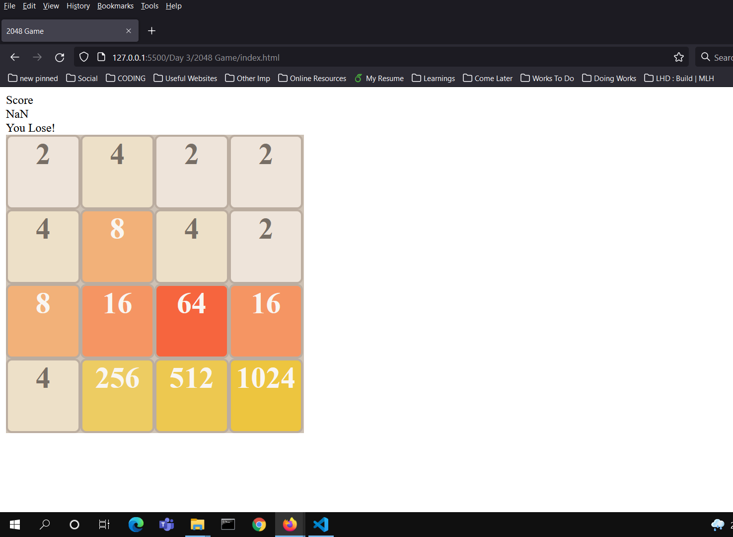 2048 Game | Devpost