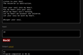 Sum of n Natural Numbers with Rockstar | Devpost