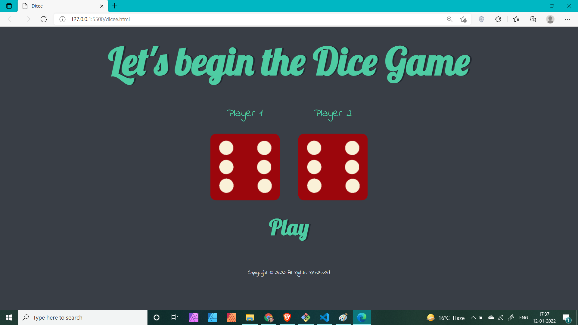 Dice Game | Devpost