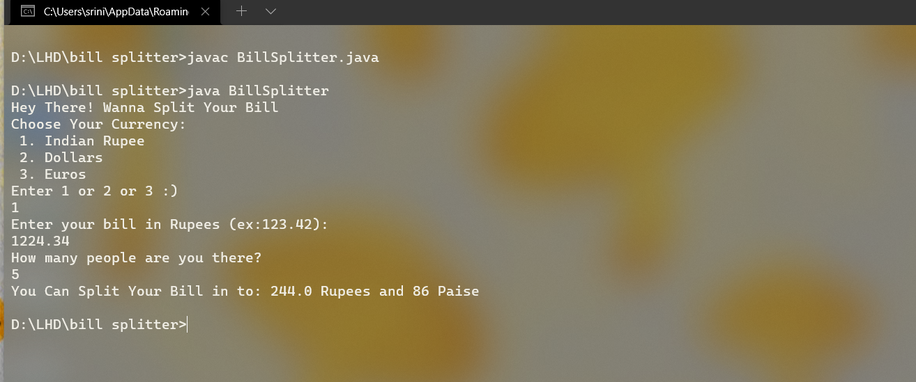 Bill Splitter - LHD Challenge | Devpost
