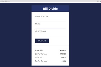 Bill Splitter | Devpost