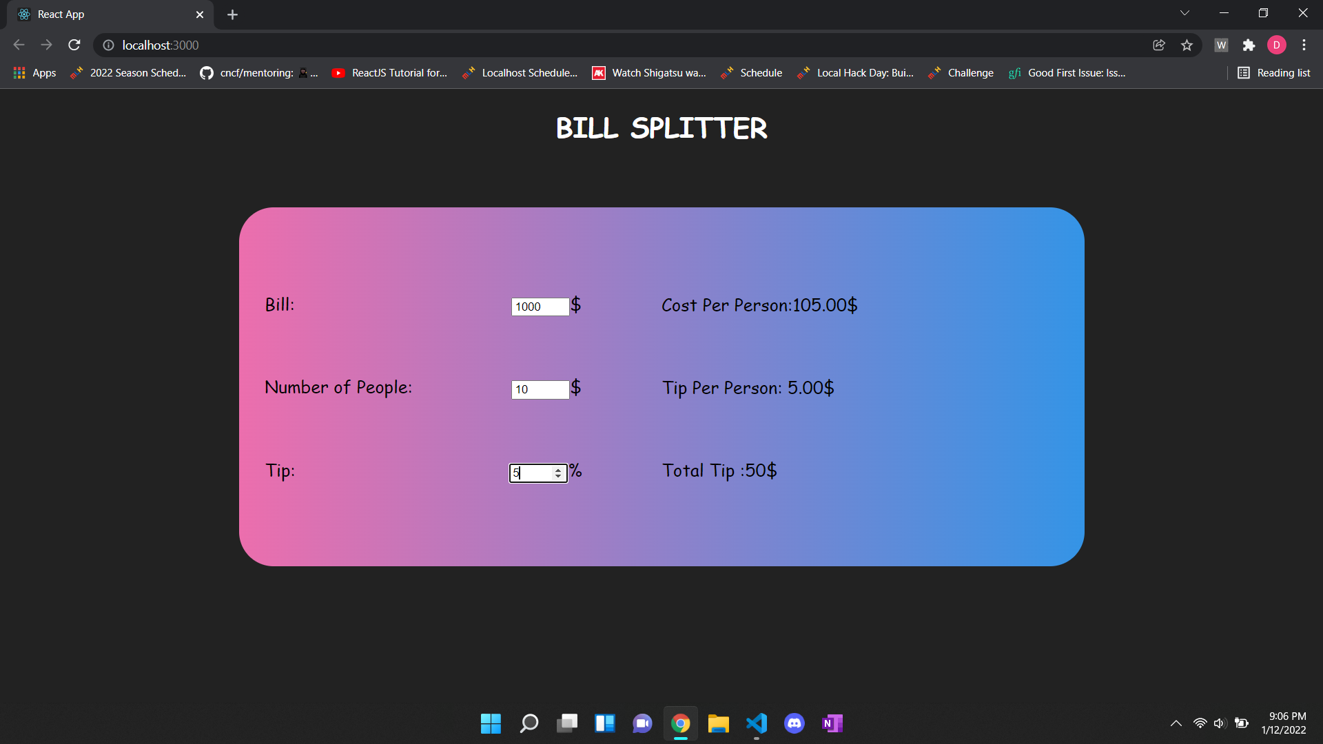 Bill-Splitter | Devpost