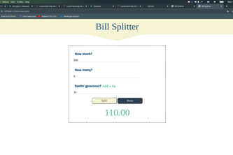 Bill Splitter | Devpost