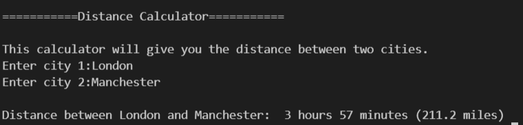 Distance Calculator | Devpost