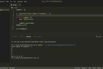Script to sort a list | Devpost