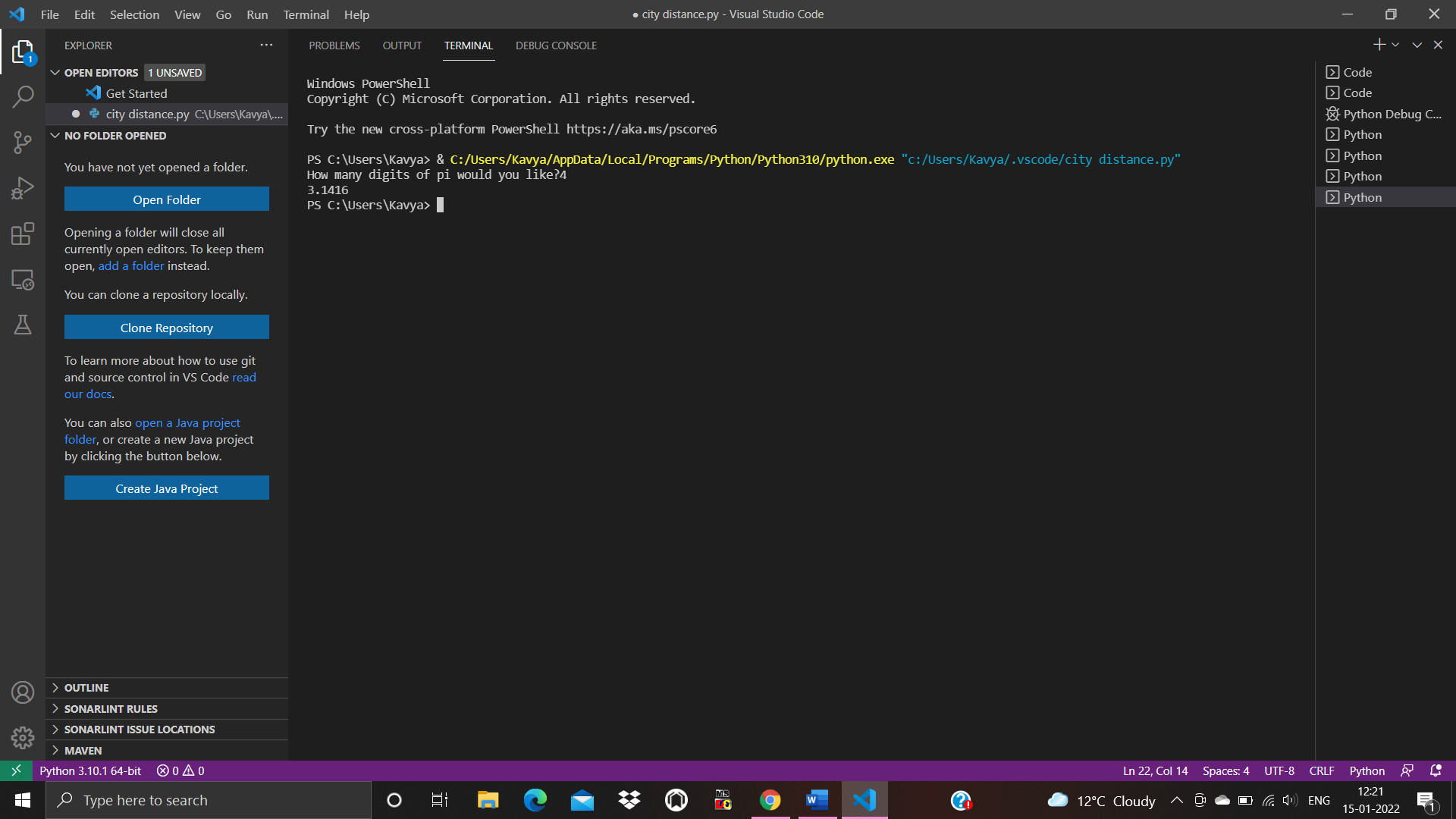 Script to find pi to nth digit | Devpost