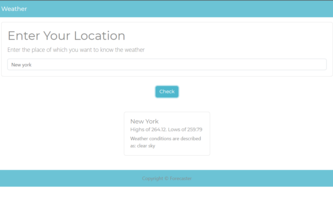 Script to check the weather | Devpost