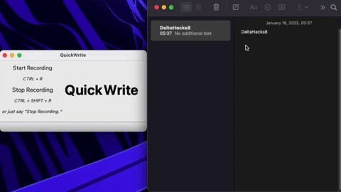QuickWrite | Devpost