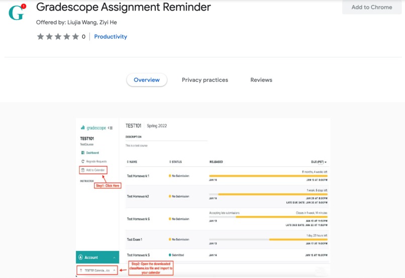 Gradescope Assignment Reminder | Devpost