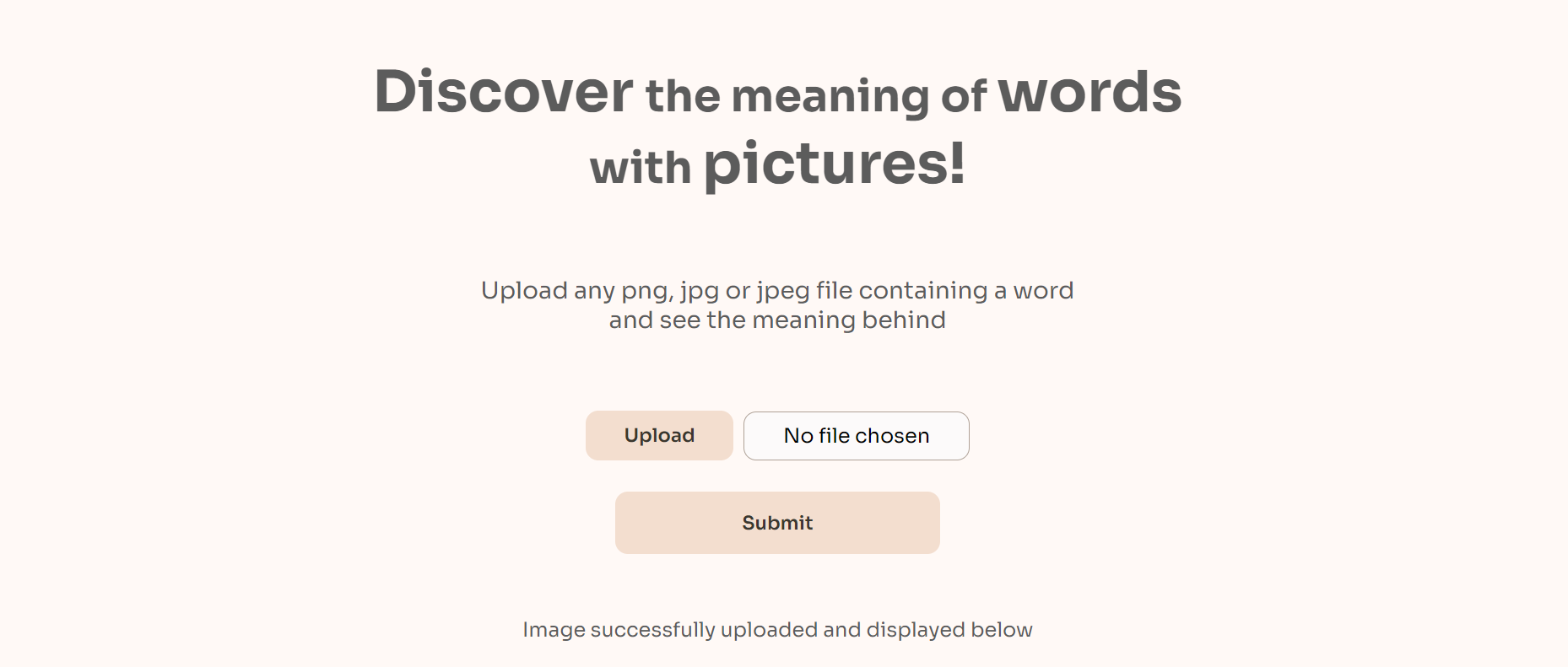 Words and Pictures | Devpost