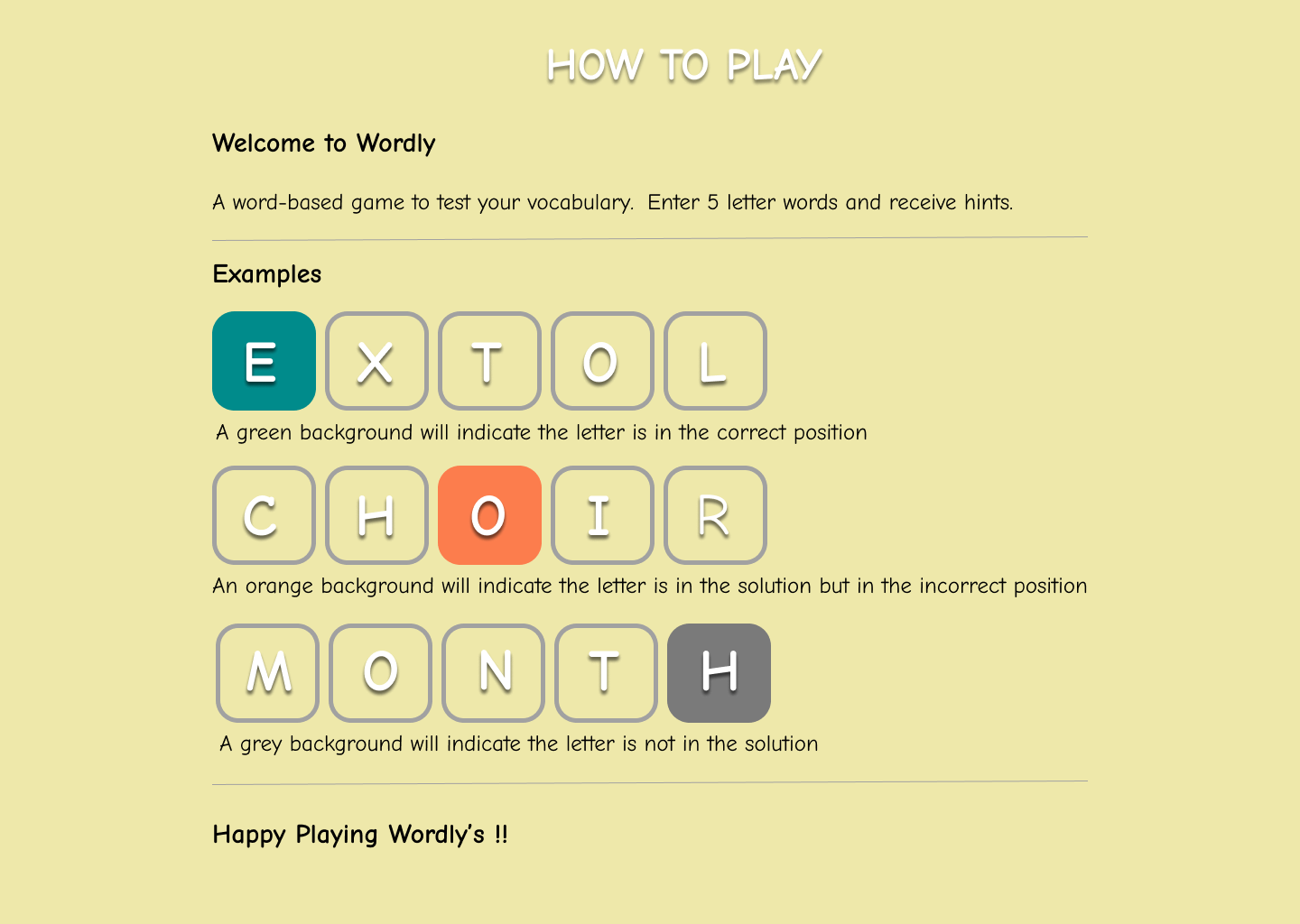 Wordly - The Wordle you love, but better | Devpost