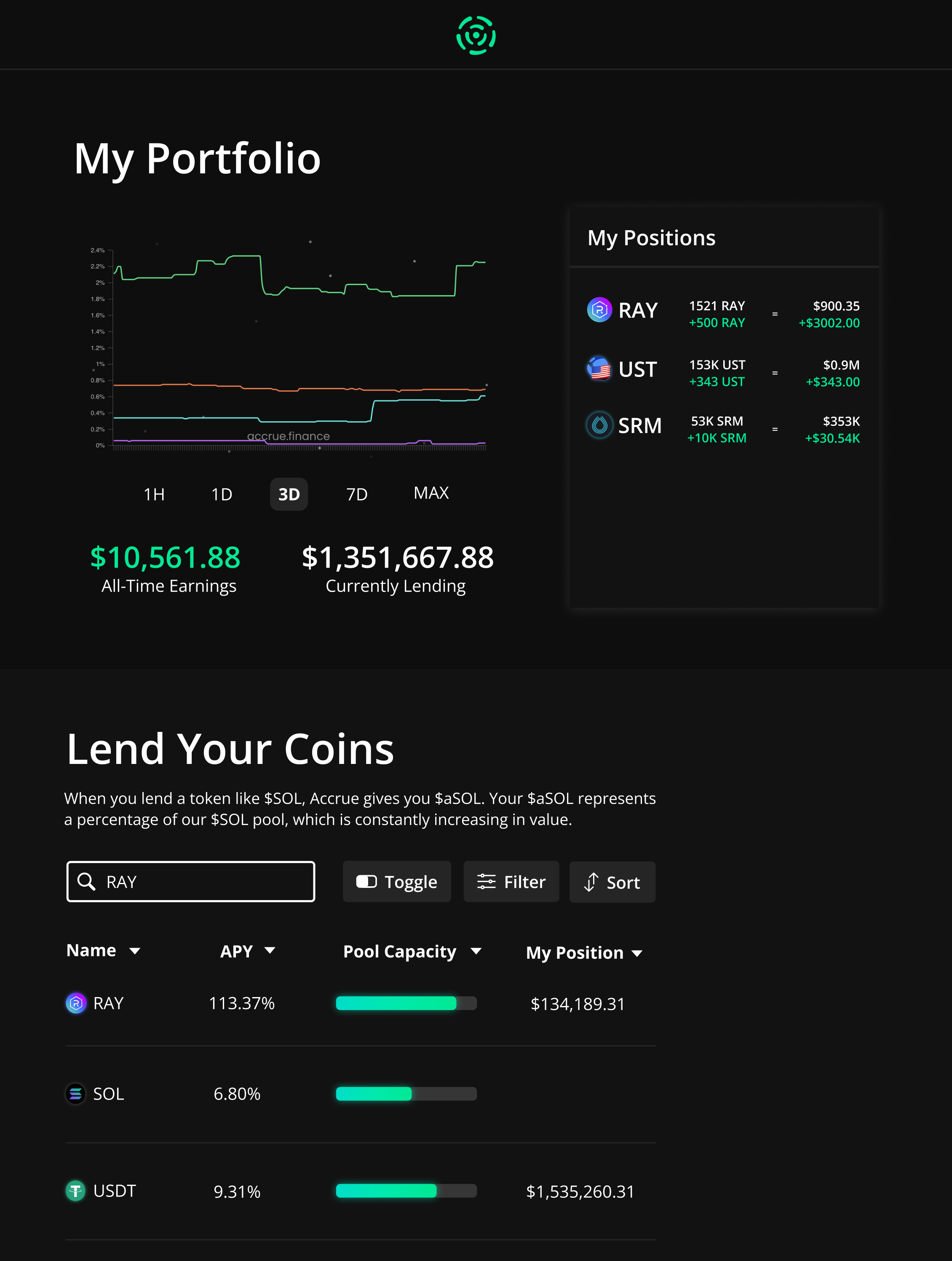 Accrue Finance | Devpost