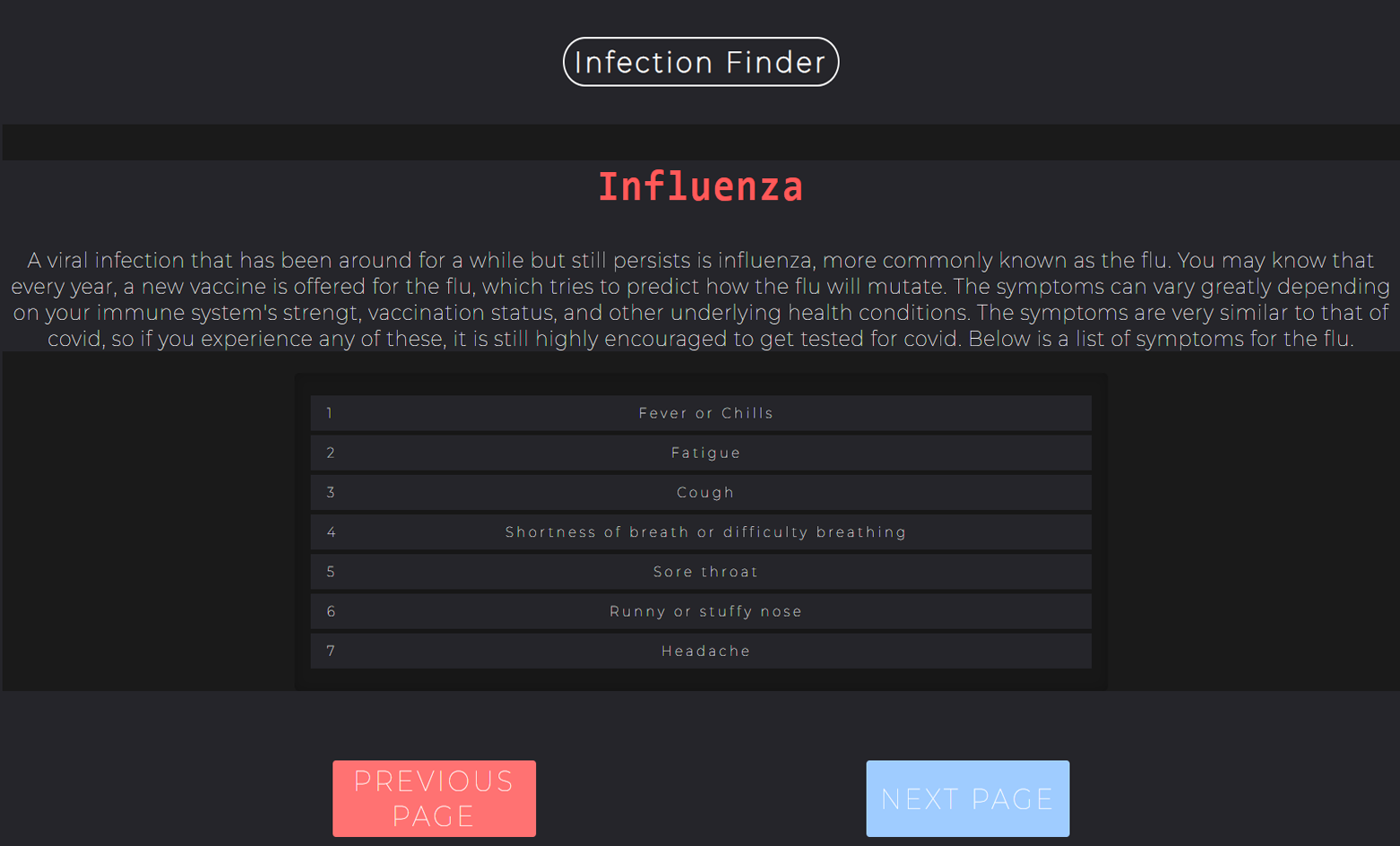 Infection Finder | Devpost