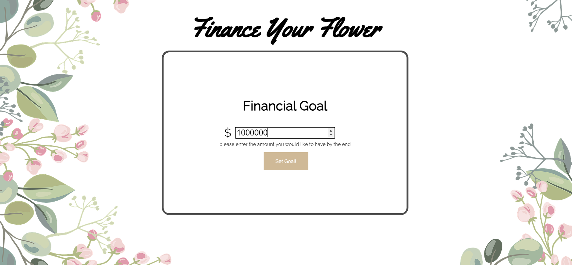 Finance Your Flower | Devpost