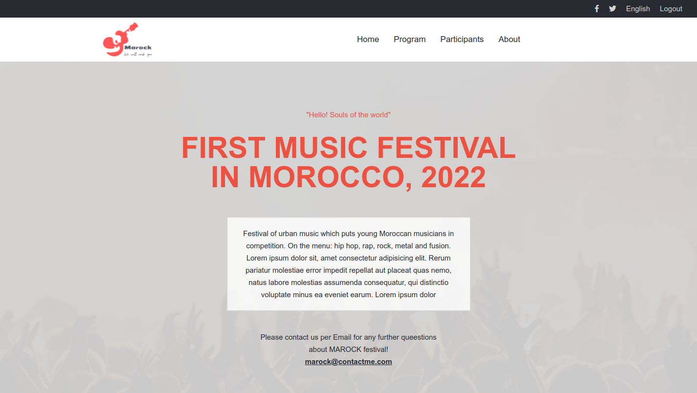 Marock Music Festival | Devpost