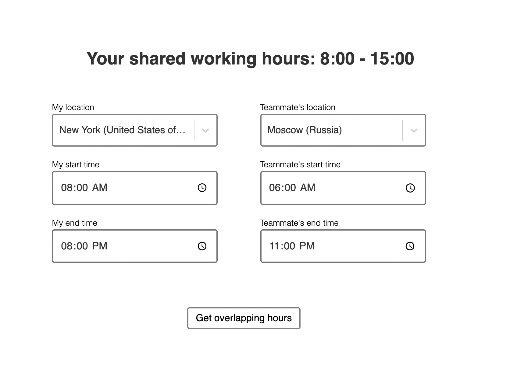 Time Scheduling App | Devpost