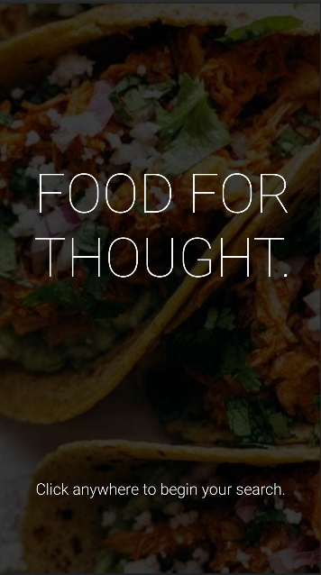 Food for Thought | Devpost