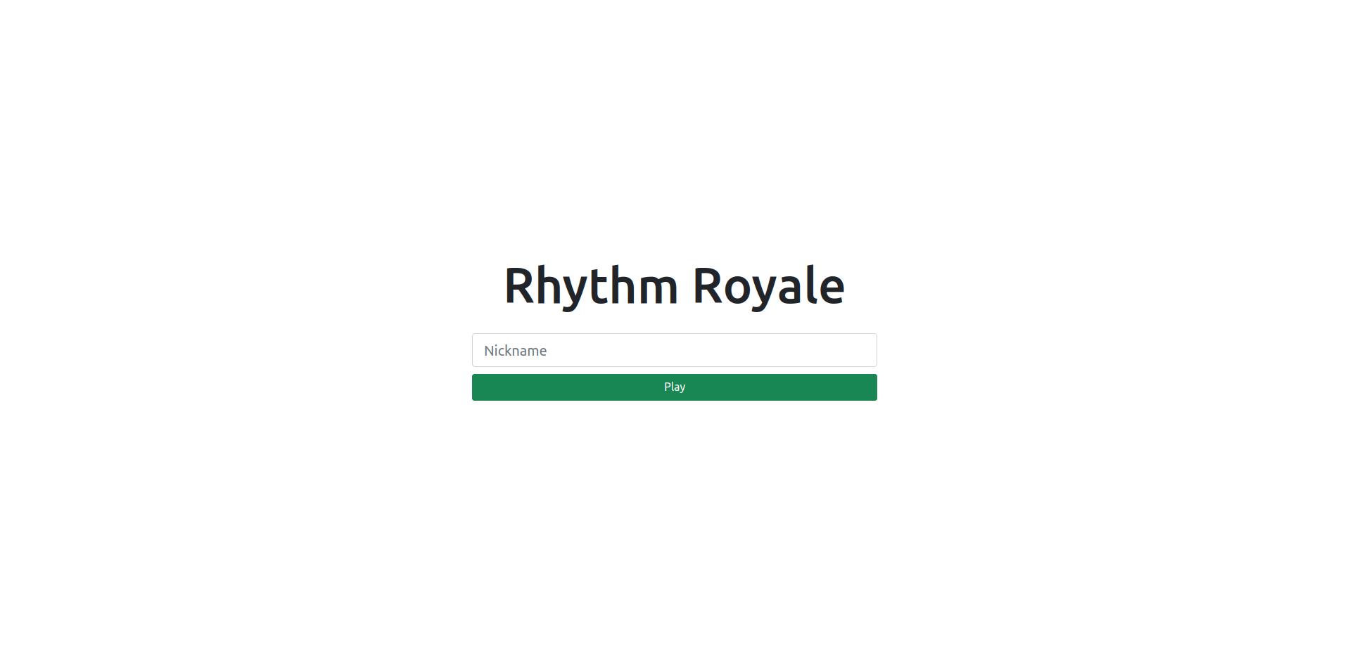 Rhythm Royale | Devpost
