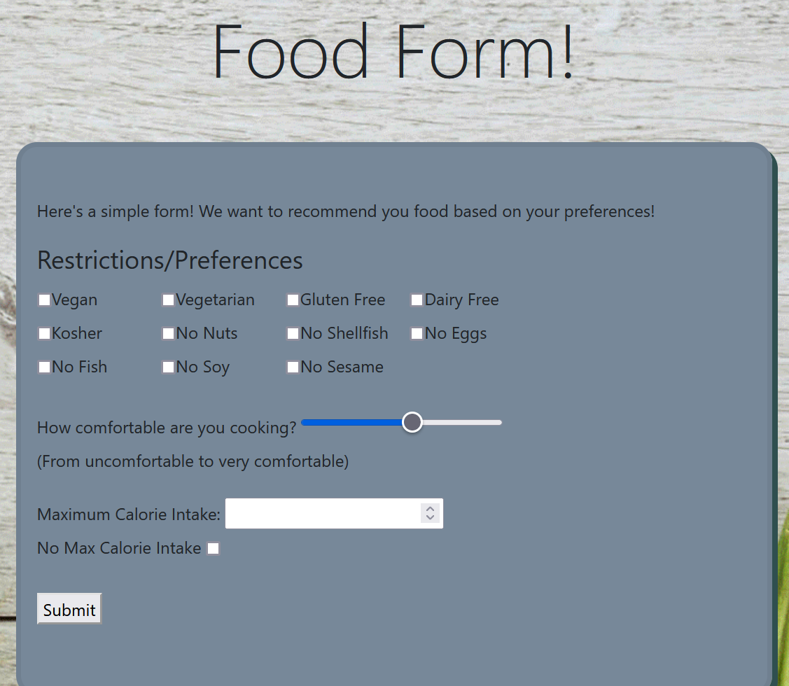 Food Optimizer | Devpost