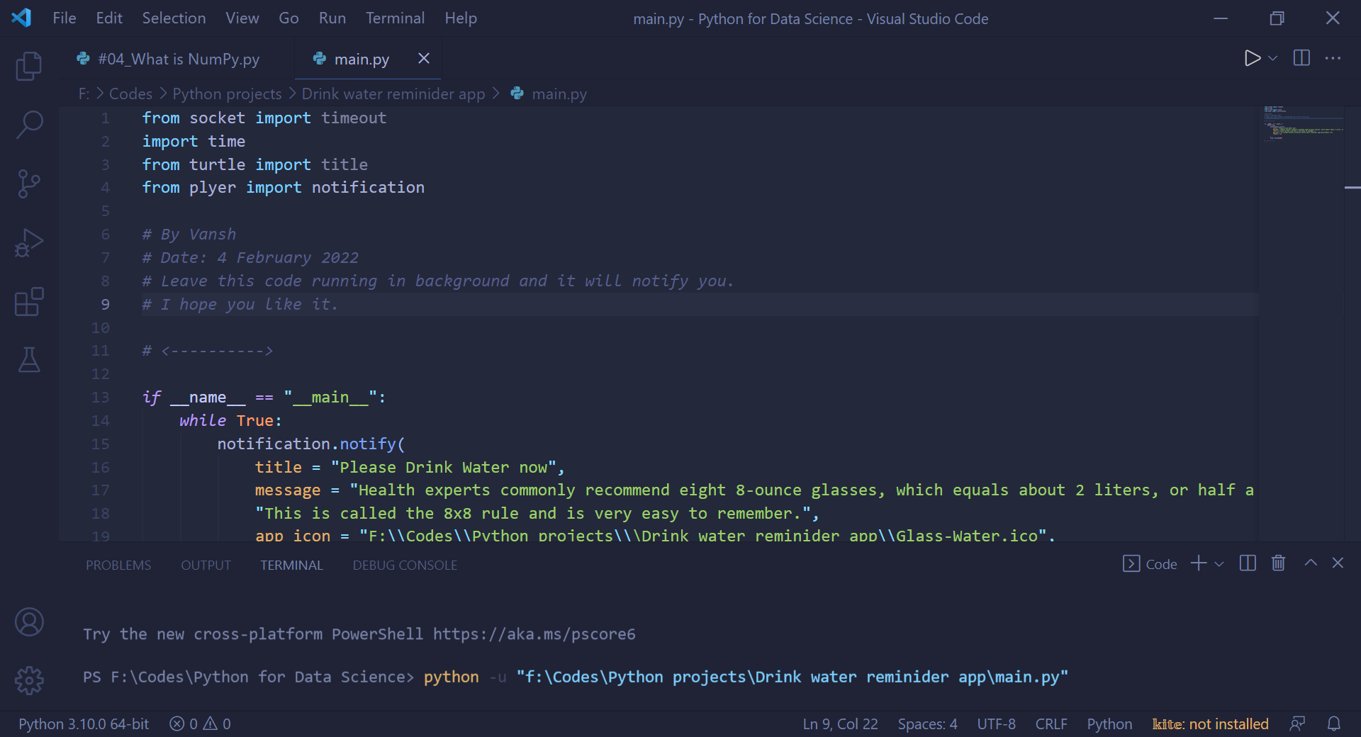 Drink water reminder app | Devpost