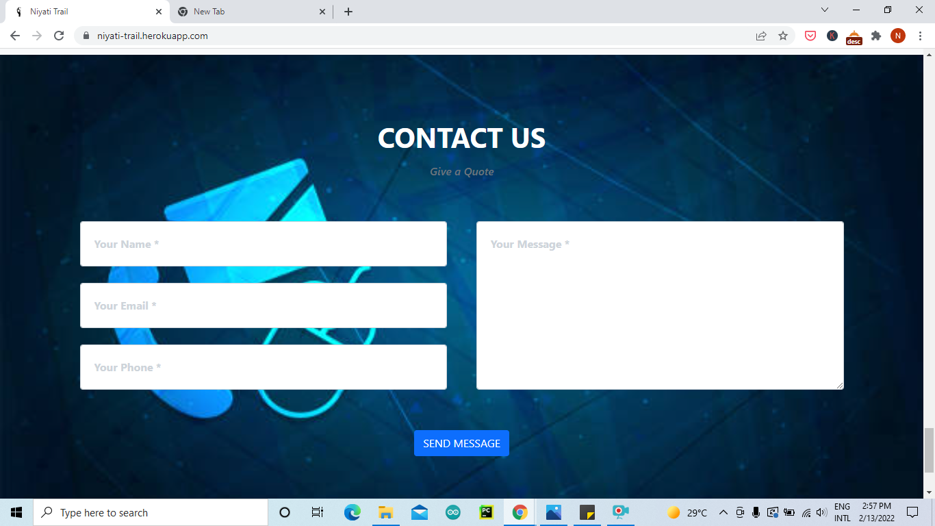NIYATI TRAIL | Devpost