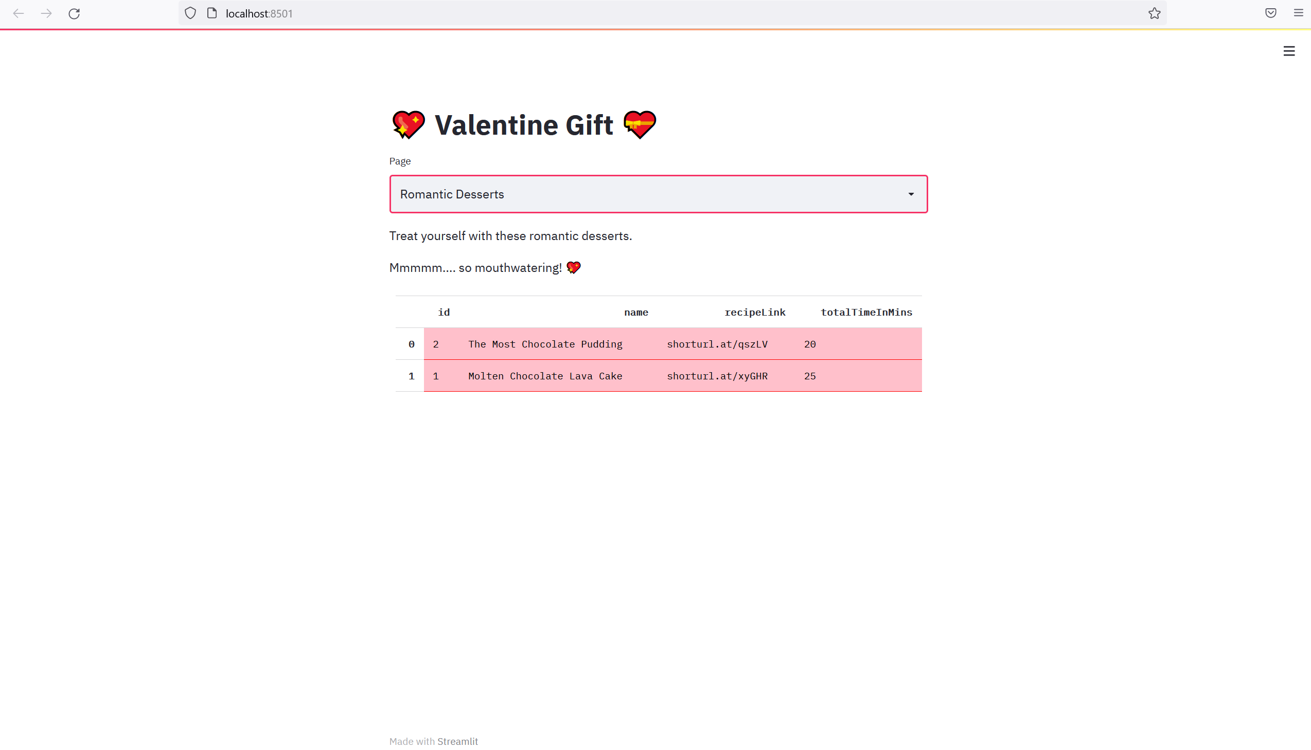 Valentines Day Gift | Devpost