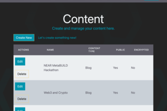 dCMS - A Decentralized Headless Content Management System | Devpost