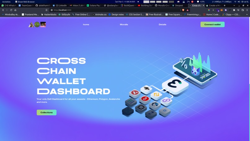 Cross chain wallet dashboard | Devpost