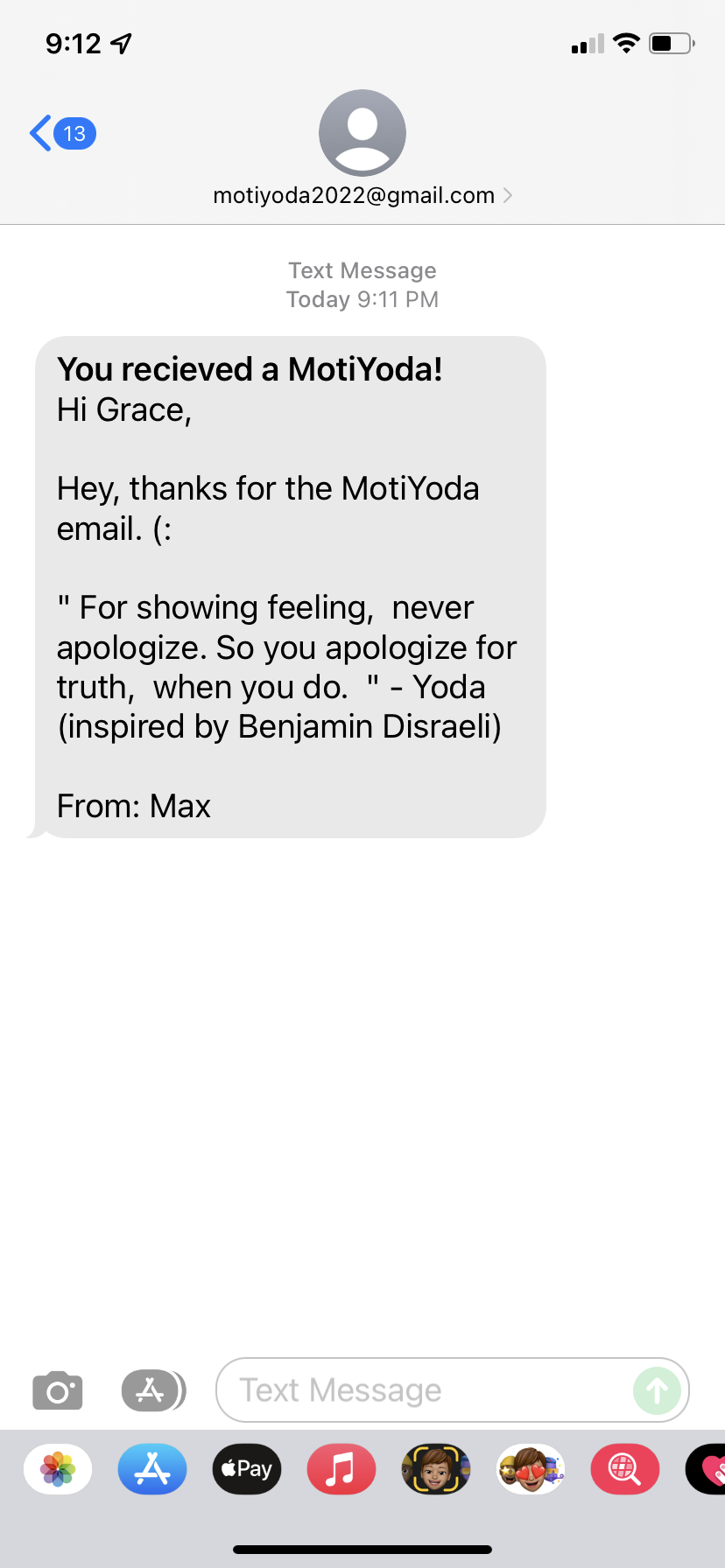 MotiYoda: Motivational Texts/Emails | Devpost