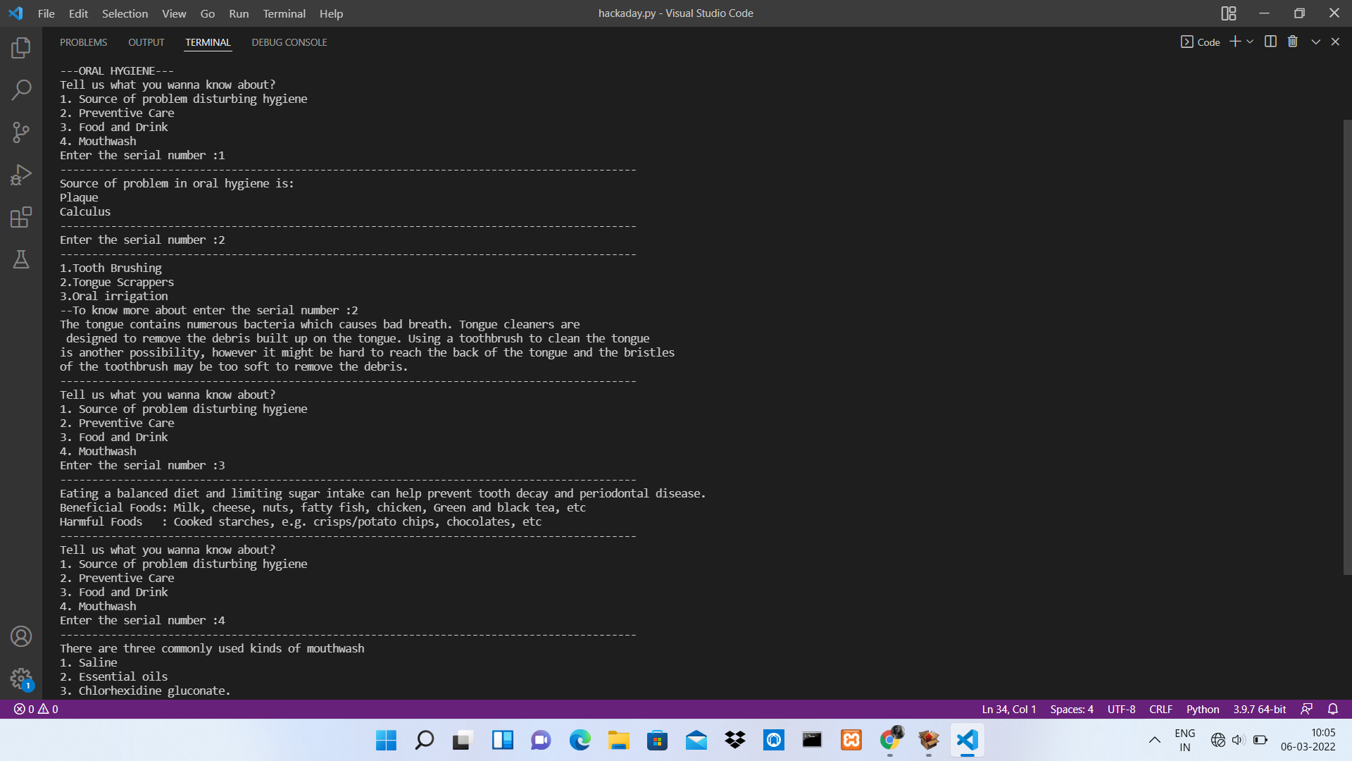 Oral Hygiene | Devpost