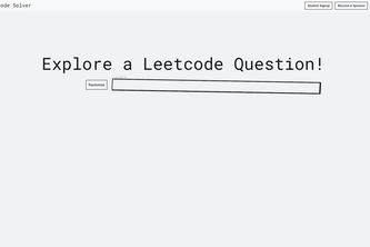 Leetcode Solver - Team Concrete Rose | Devpost