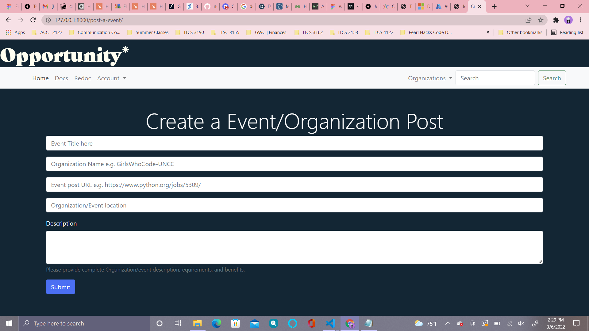 Opportunity* | Devpost