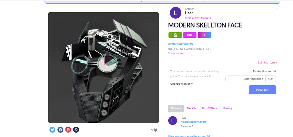 Modern Skeleton Face | Devpost