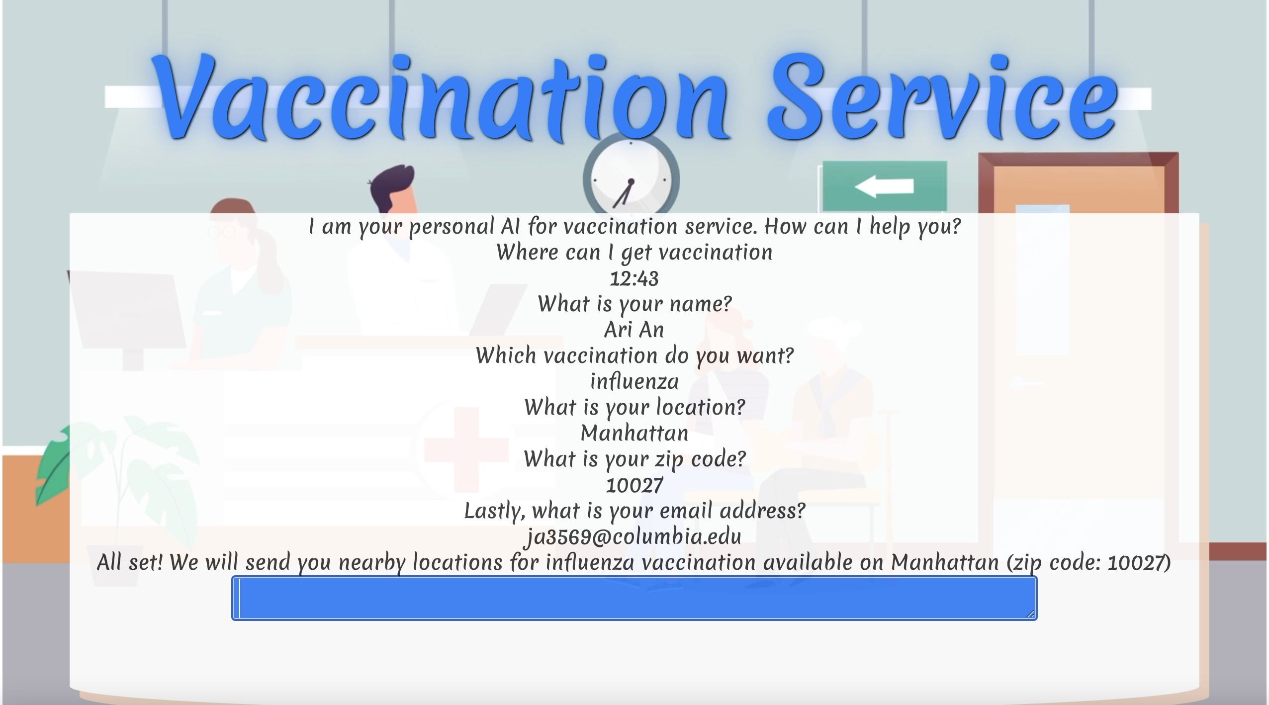 Vaccination Service Helpers | Devpost
