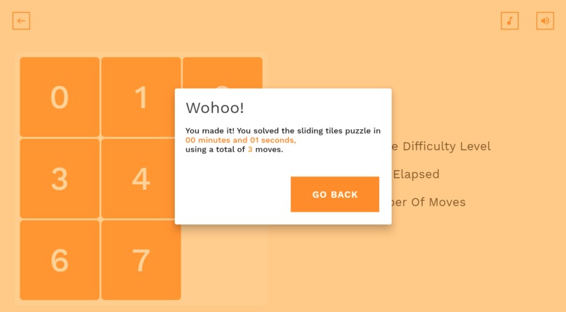 Sliding Tiles Puzzle Game by justshreyas | Devpost