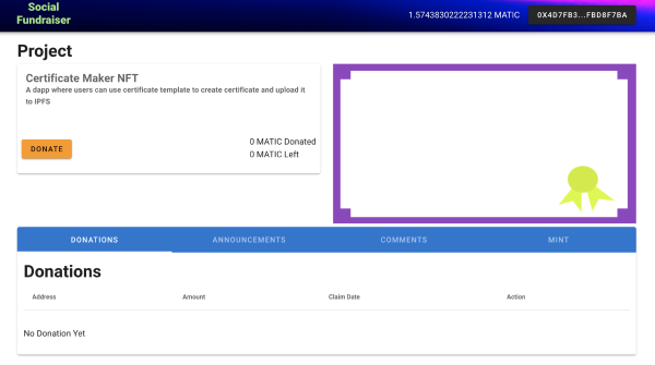 Social Fundraiser | Devpost