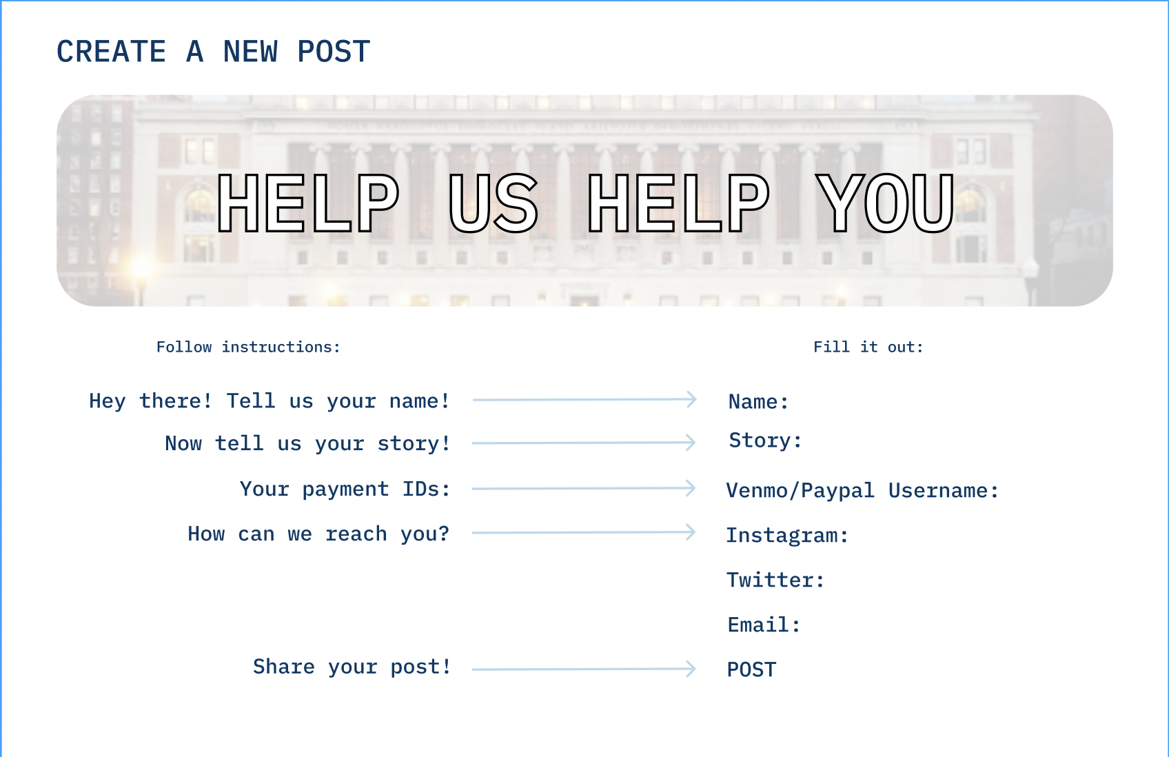 Columbia mutual aid | Devpost