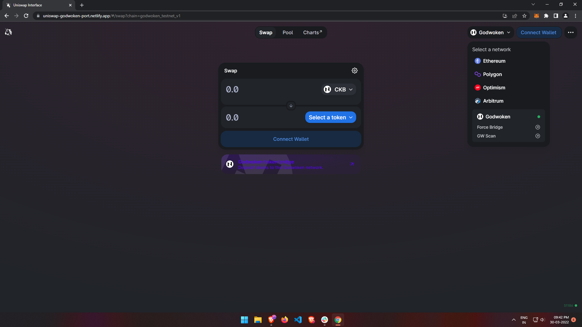 Uniswap Godwoken Port | Devpost