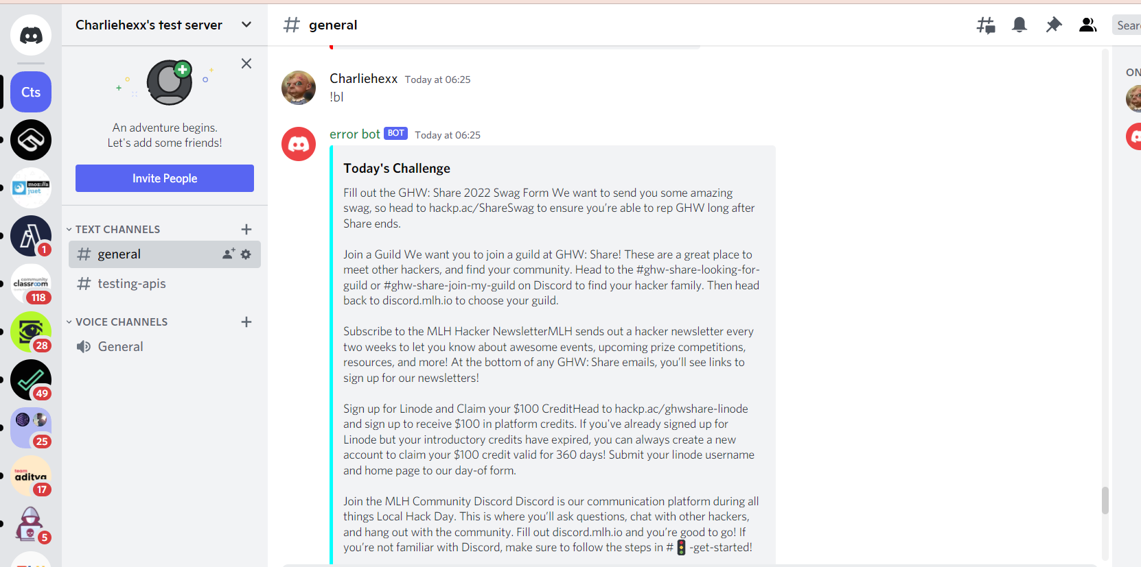 Discord bot | Devpost