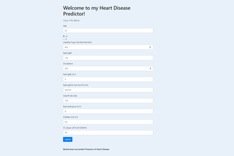 Heart Disease prediction | Devpost