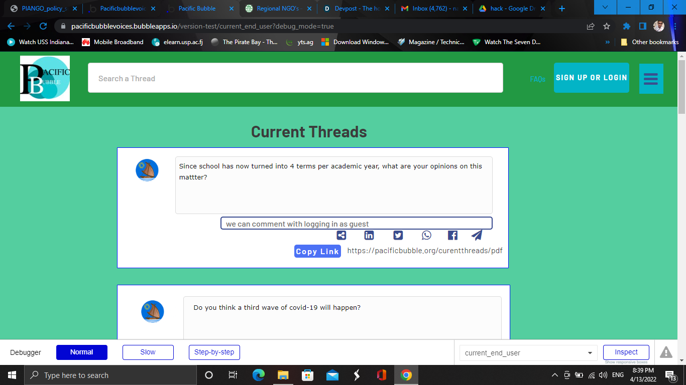 Pacific Bubble | Devpost