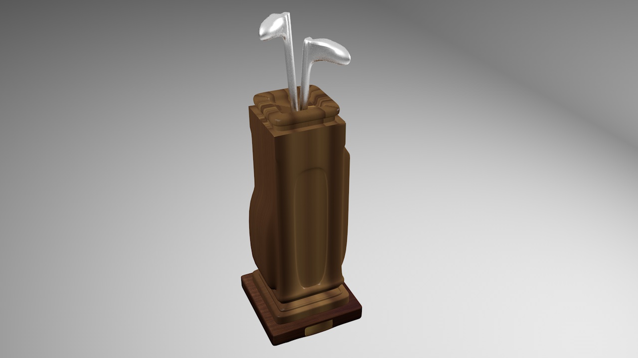Golf Trophy design second round | Devpost
