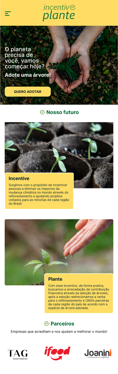 Incentive e Plante- Equipe 27 | Devpost