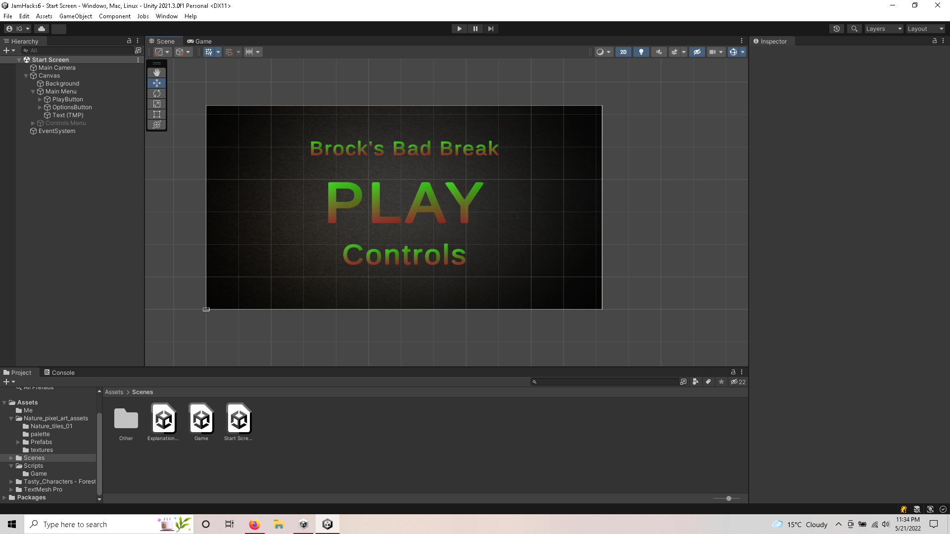 Brock's Bad Break | Devpost