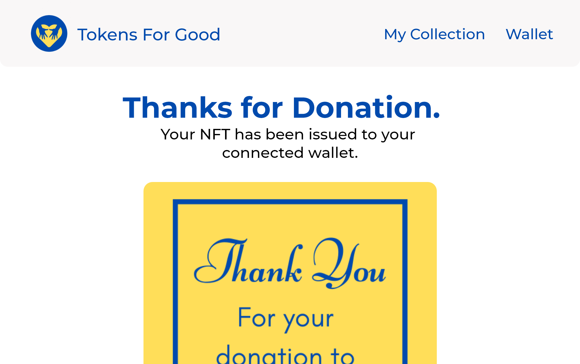 Tokens For Good | Devpost