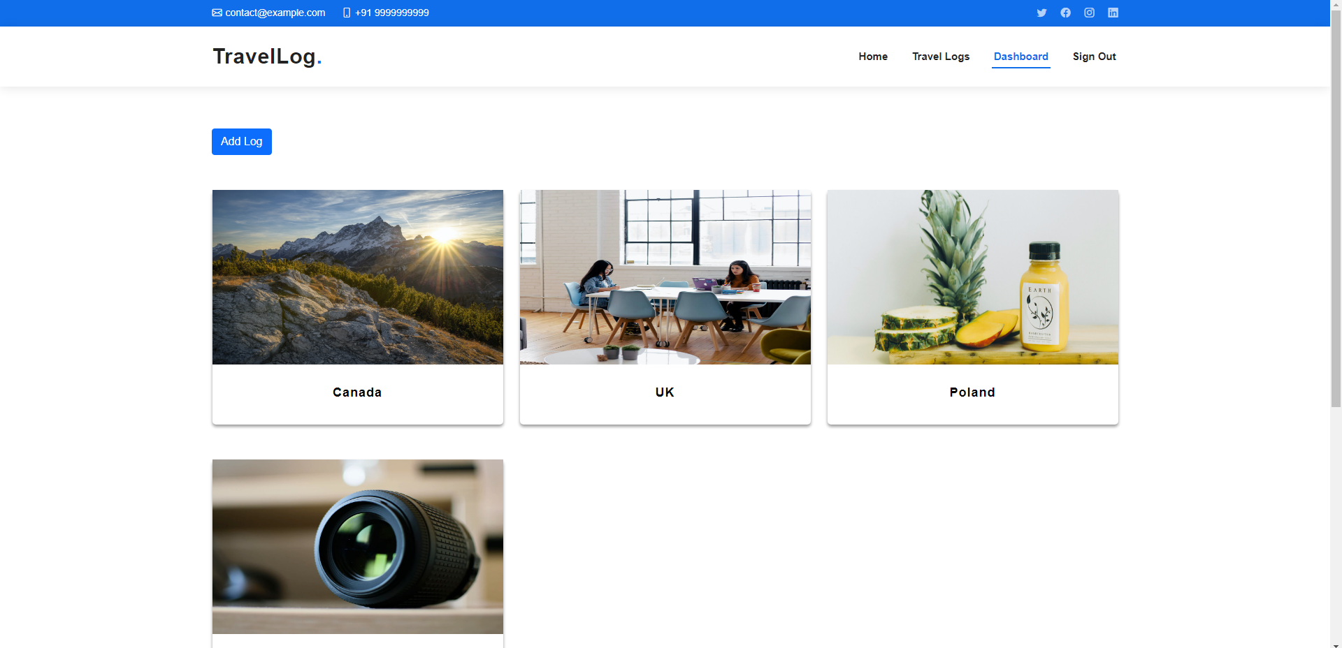 Travel Log | Devpost